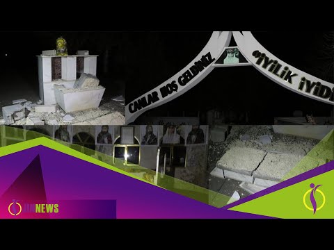 Elif Ana Türbesi depremden hasar gördü