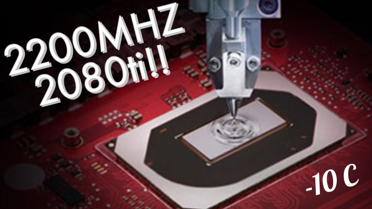 Liquid Metal on GPU waterblock 2080ti - YouTube