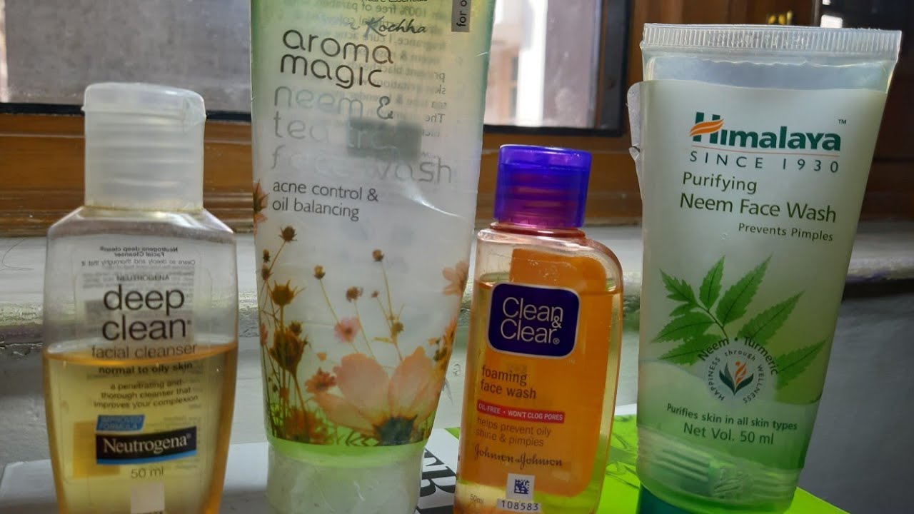 Himalaya clean & clear aroma magic face wash neutrogena review - YouTube