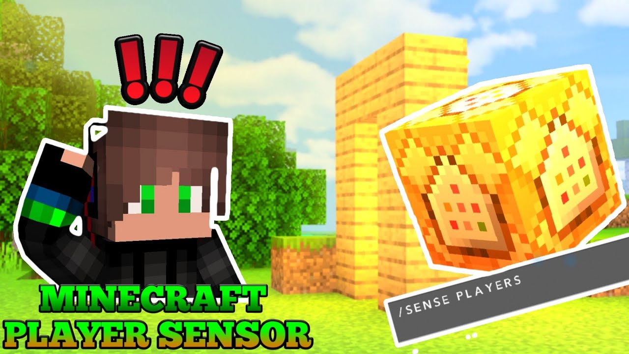 How to make a player Sensor in Minecraft - YouTube