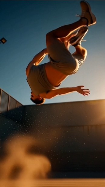 Insane Acrobatic Jump Caught in Slow Motion 😱 #short - YouTube