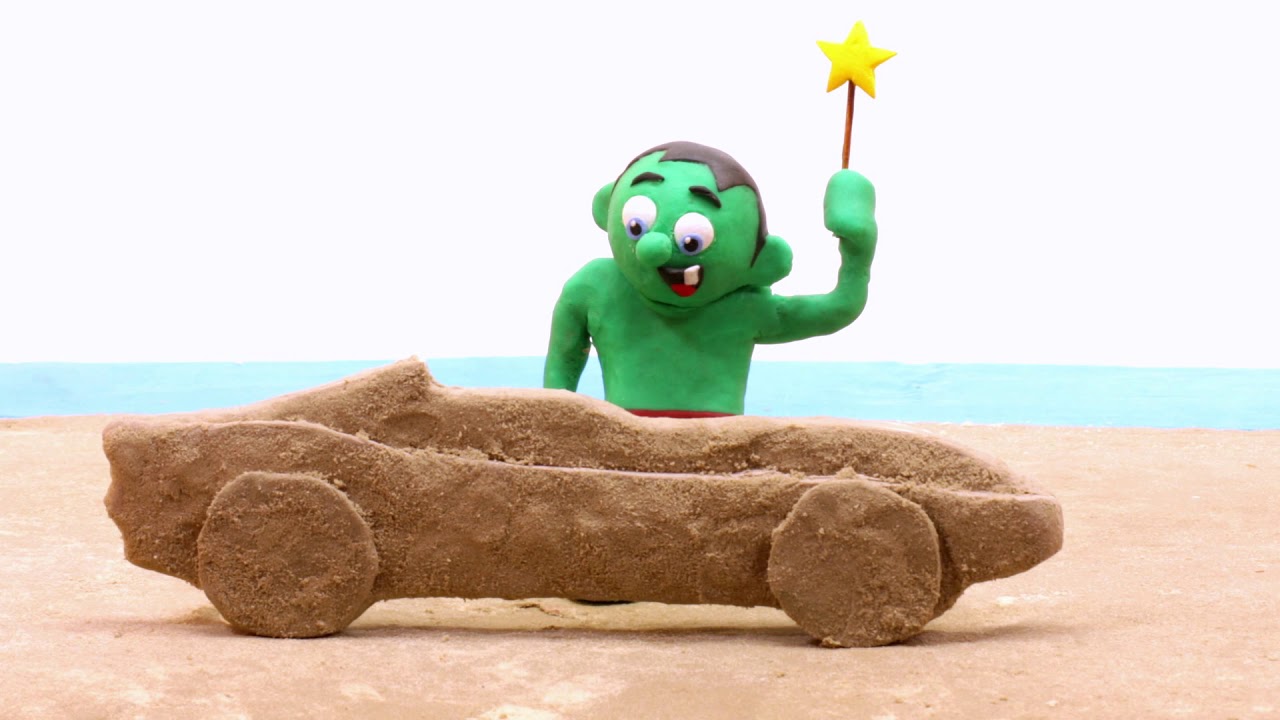 DibusYmas MAgic sand 💕Superhero Play Doh Stop motion cartoons - YouTube