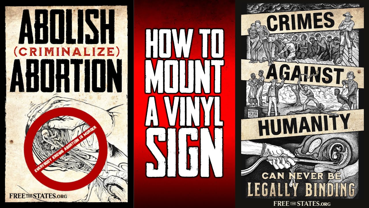 How To Mount A Vinyl Adhesive Sign To Corrugated Plastic - YouTube