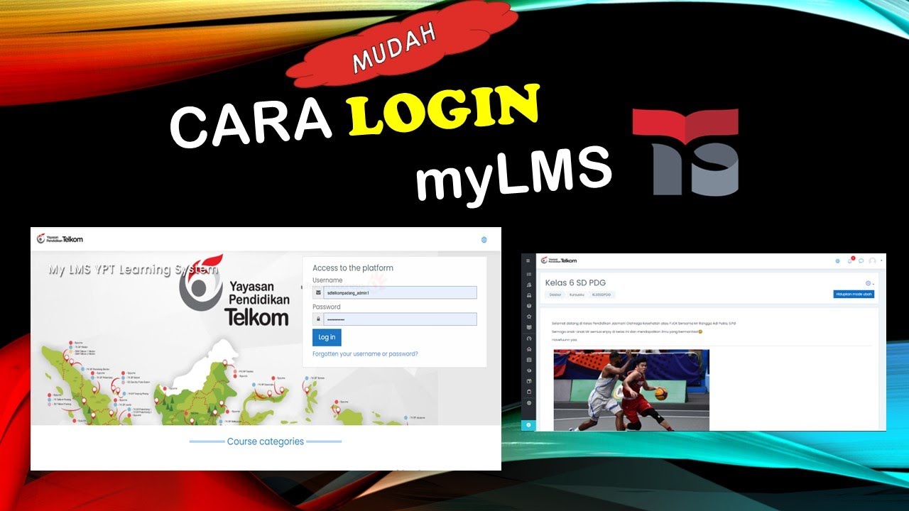 TUTORIAL LOGIN ke MY LMS TELKOMSCHOOLS - YouTube