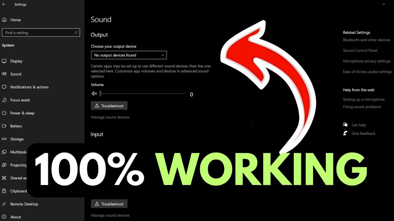 Fix No Audio Device Installed No Output Devices Found Windows 11 - YouTube
