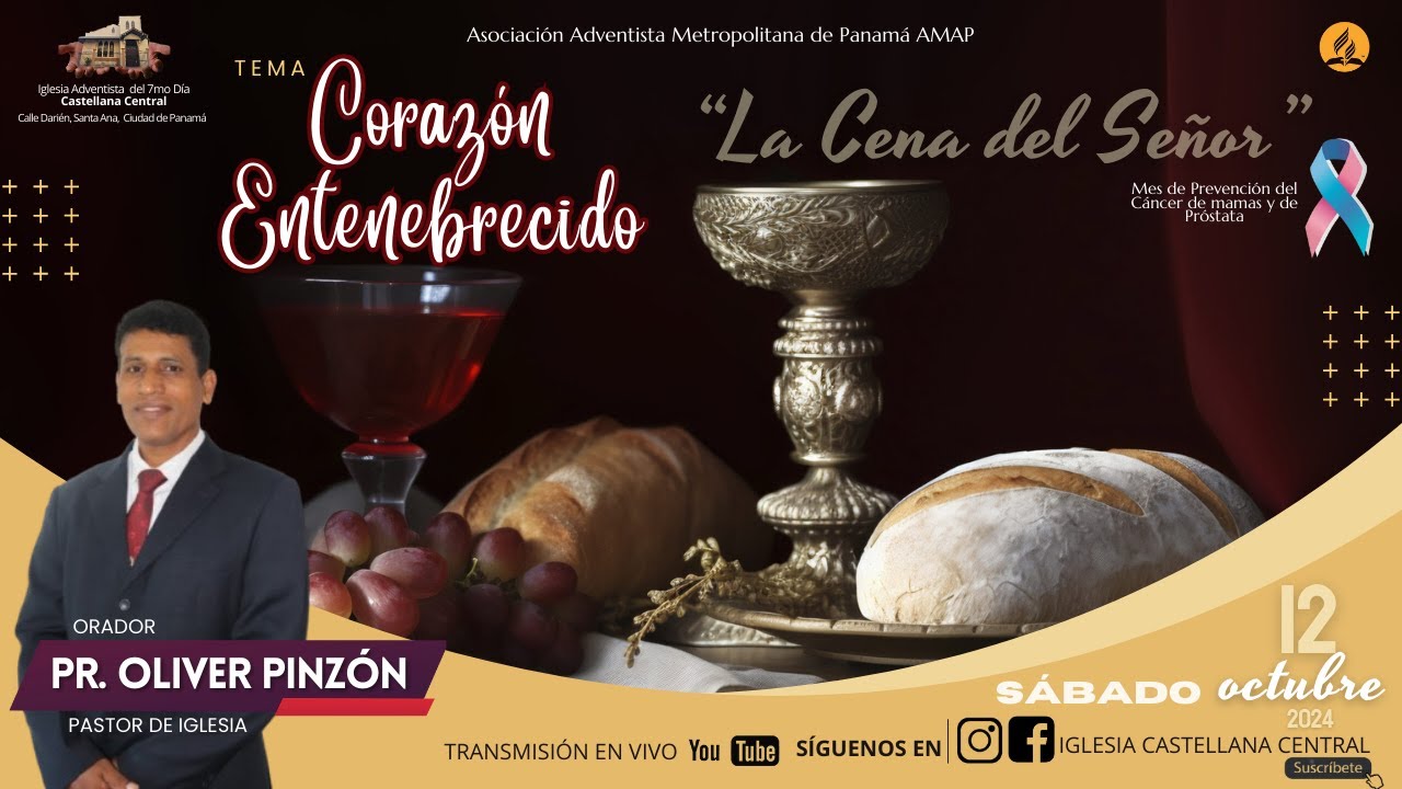 CULTO DE ADORACIÓN- Sábado 12 de octubre 2024-"CORAZÓN ENTENEBRECIDO ...