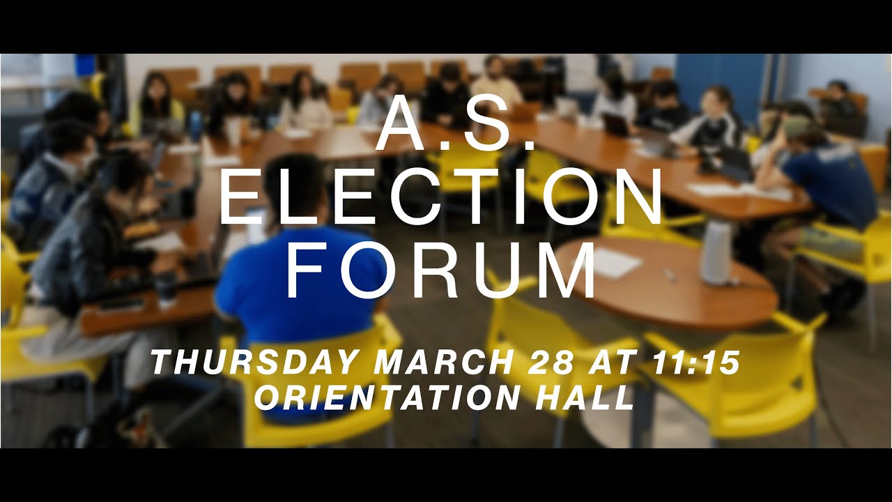 2024 Associated Students Election Forum - hosted by The Corsair - YouTube