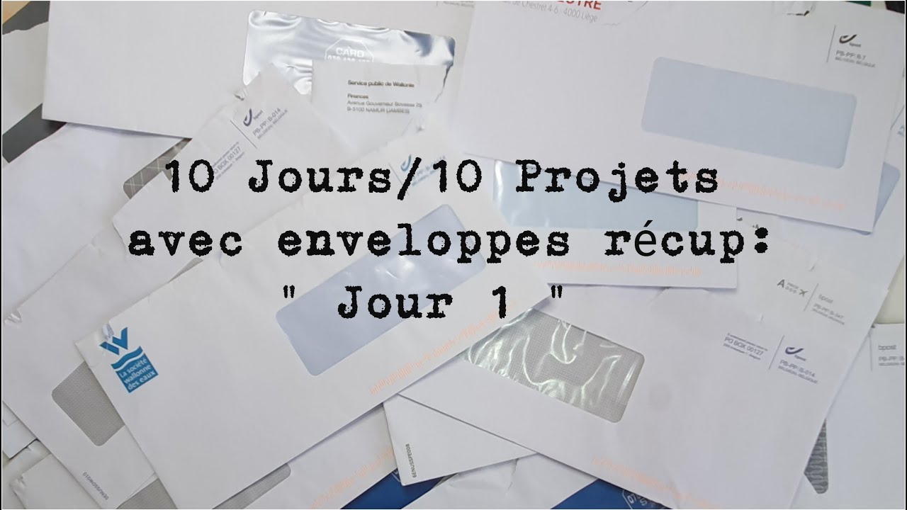 10 jours/10 Projets avec enveloppes récup: Jour 1: Logos et étiquettes ...