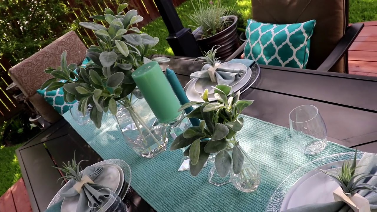 Outdoor Dining Challenge hosted by Rebecca at Style my Sweets - YouTube