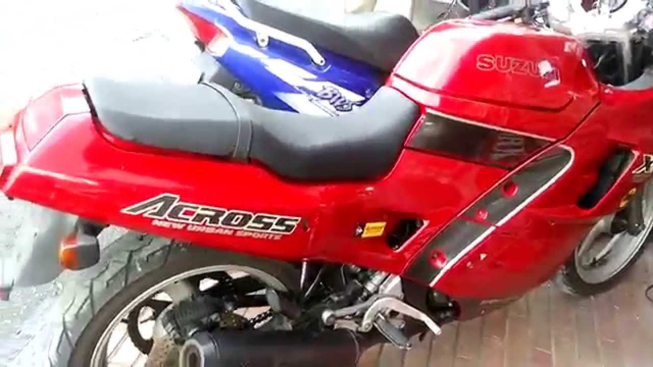 SUZUKI ACROSS 250cc EXHAUST-SOUND GSX250F /AZ INTERNATIONAL - YouTube