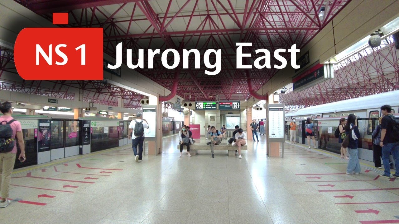 NS1 Jurong East MRT Station: Exit D to Platforms | Singapore Walking ...