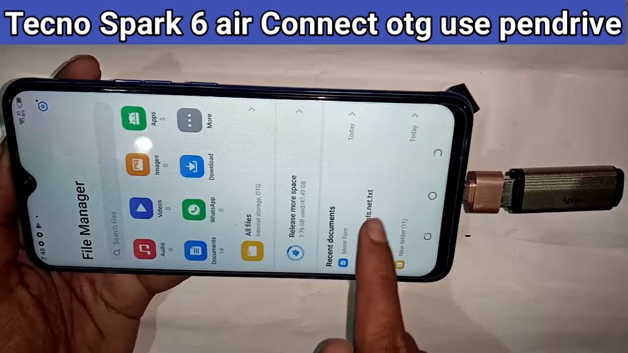 How To Connect Otg Use Pendrive Tecno Spark 6 Air YouTube how-to-connect-otg-use-pendrive-tecno-spark-6-air-youtube