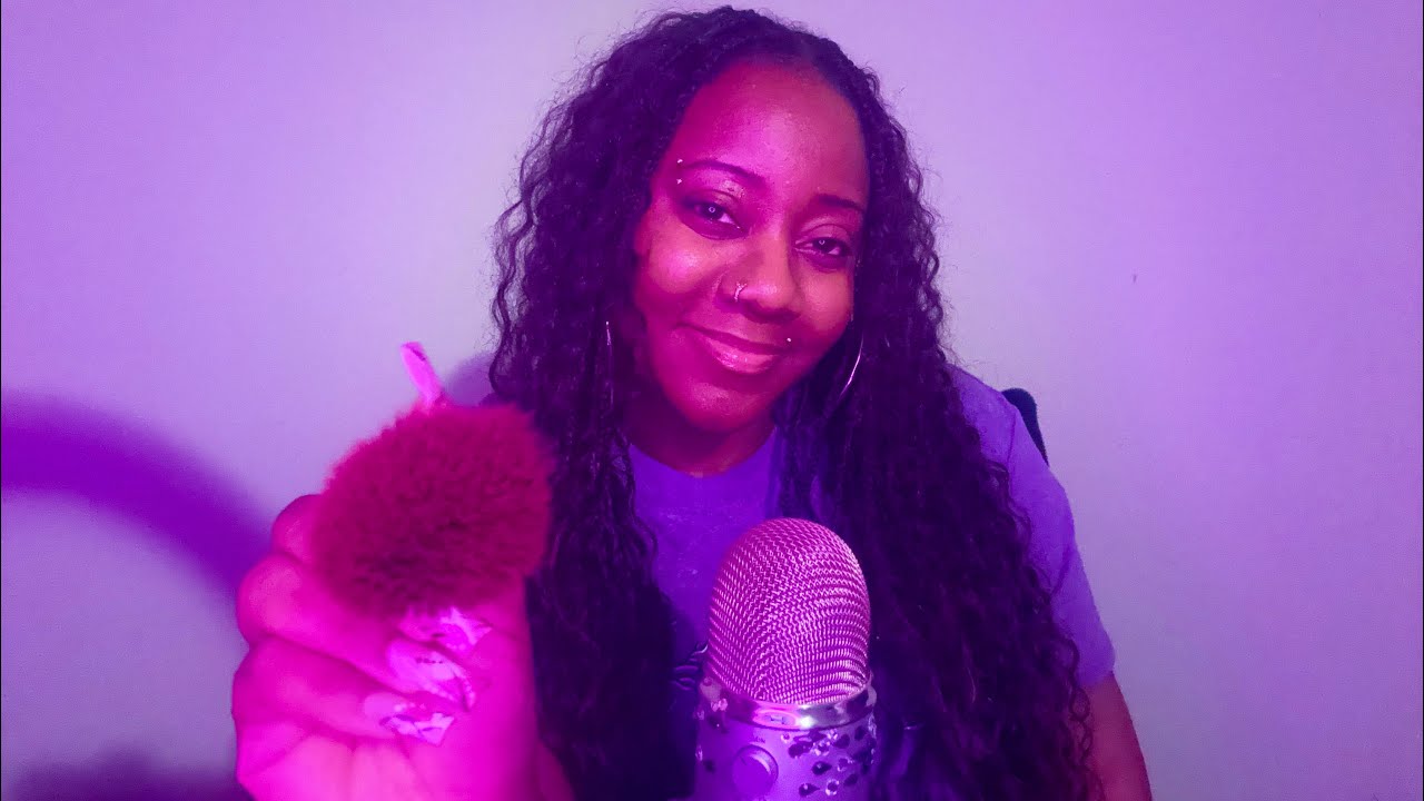 ASMR ( Story time ) Mic brushing + Talking you to sleep 💜 #lofi # ...