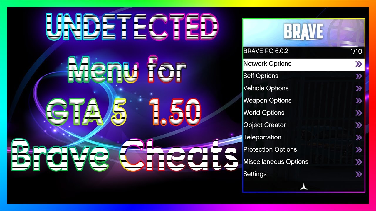 GTA 5 PC 1.50 - Brave Cheats V6.0.4 Menu Showcase [Undetected] - YouTube