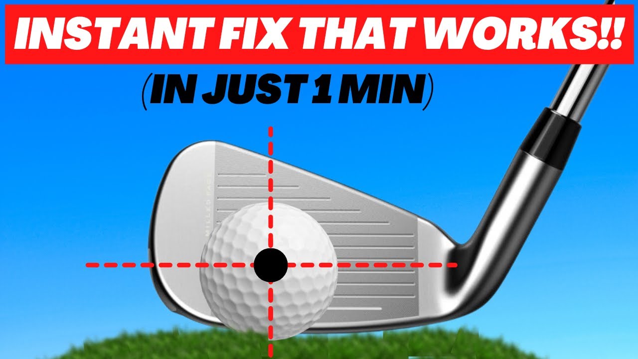 I INSTANTLY FIXED BY BALL STRIKING AFTER USING THIS DRILL! (THIS WORKS ...