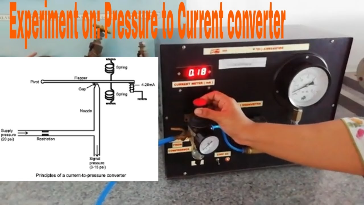 Experiment on Pressure to current convertor| P to I convertor | P to E ...