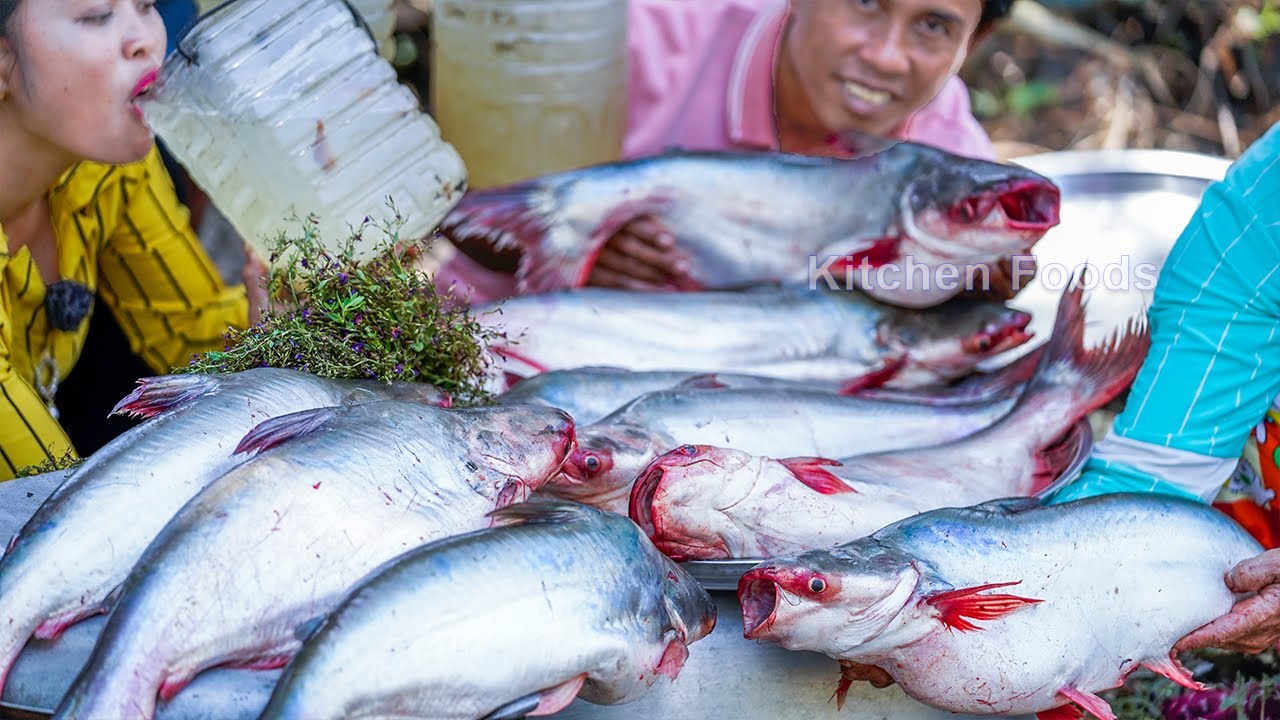 Roast Pangasius Mekongensis Fish with Palm Juice Recipe in Location ...