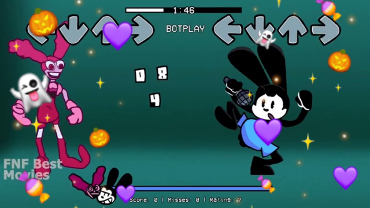 last traw fnf mod vs Oswald Hallowen update lyrics español - YouTube