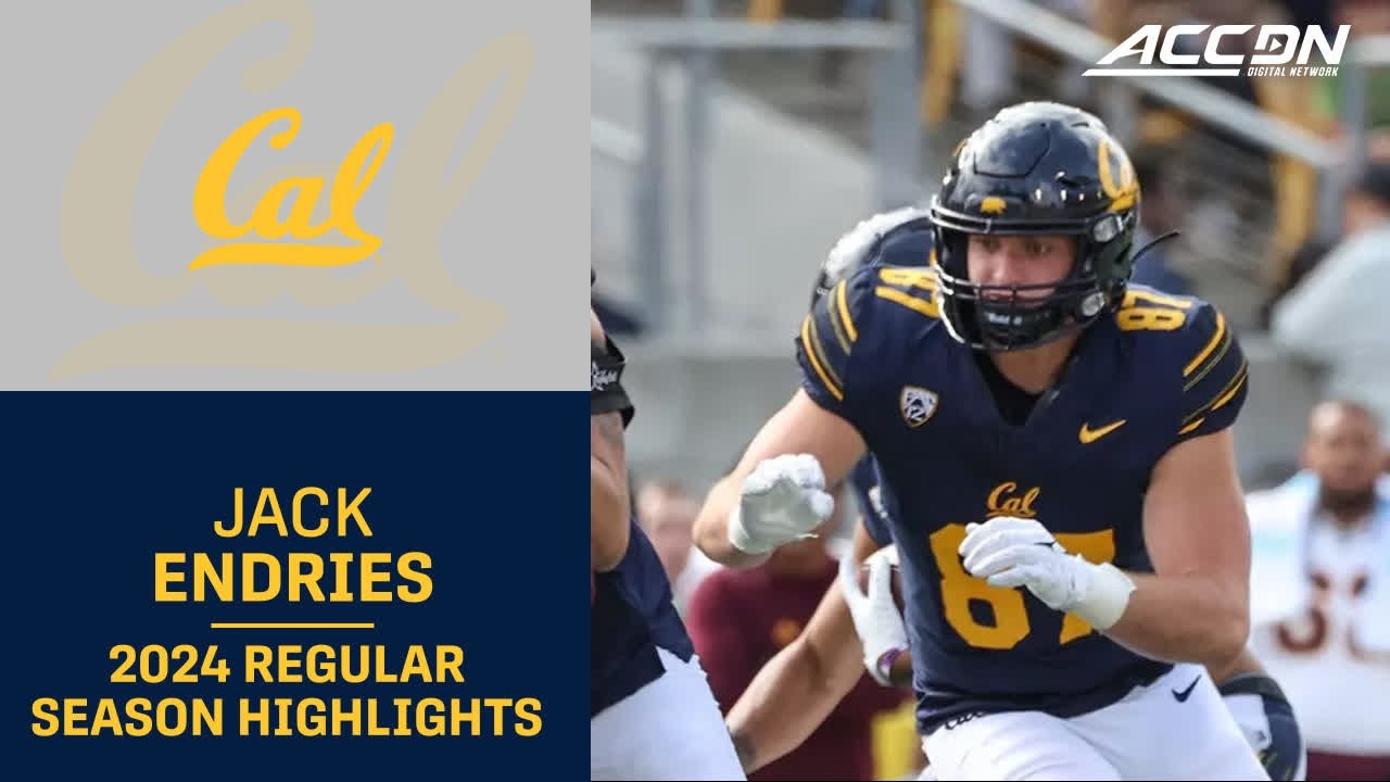Jack Endries 2024 Regular Season Highlights | Cal TE - YouTube