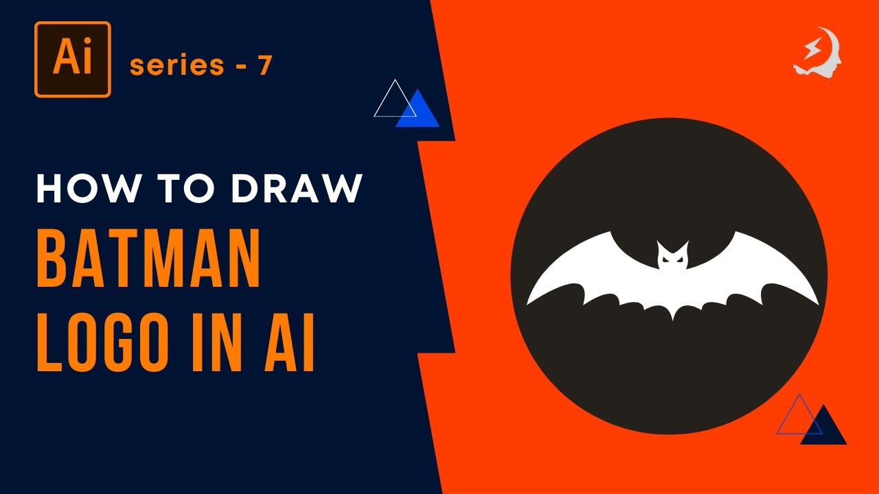 Illustrator how to draw batman logo in pen tool class 5 - YouTube