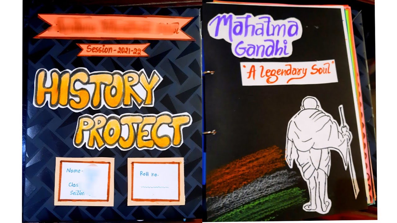 Histrory project on "Mahatma Gandhi- A Legendary Soul" || Class 12 ...