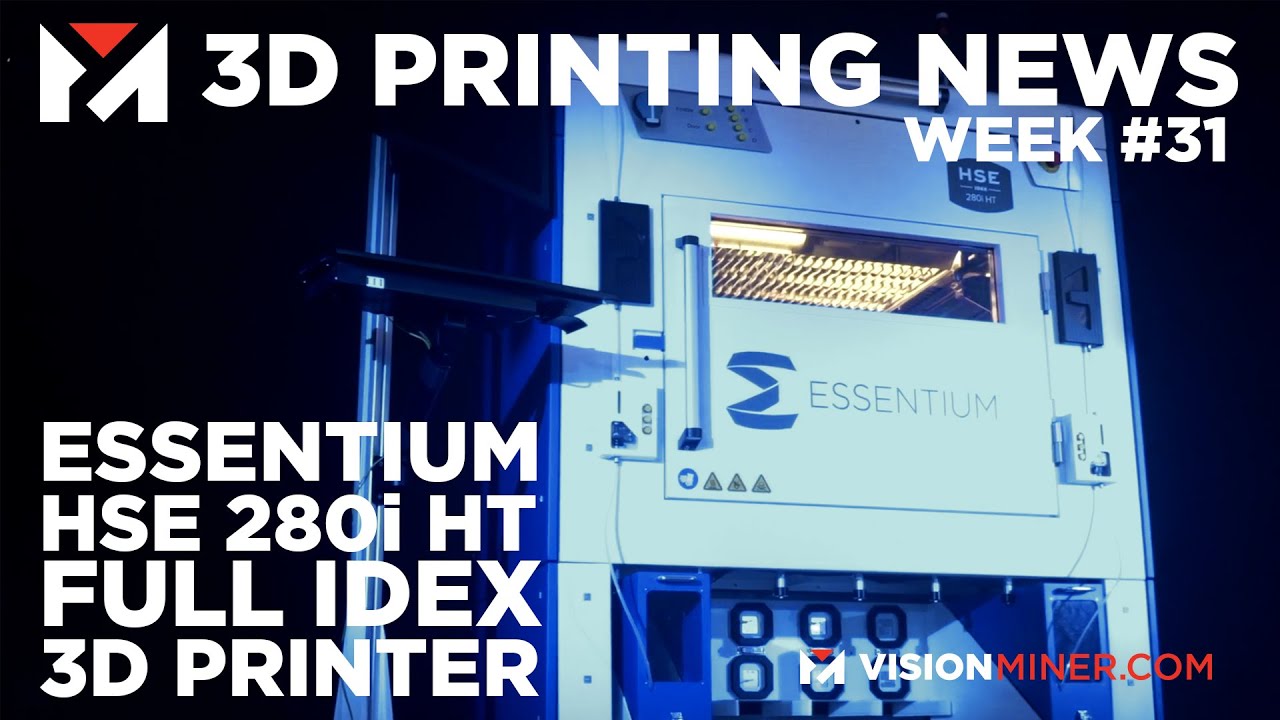 Essentium Debuts Full IDEX Industrial 3D Printer! 3D Printing News 2021 ...