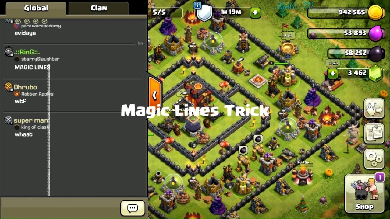 Clash Of Clans | ClashRinG "Magic Lines Trick" [Detailed Guide] 2017 ...