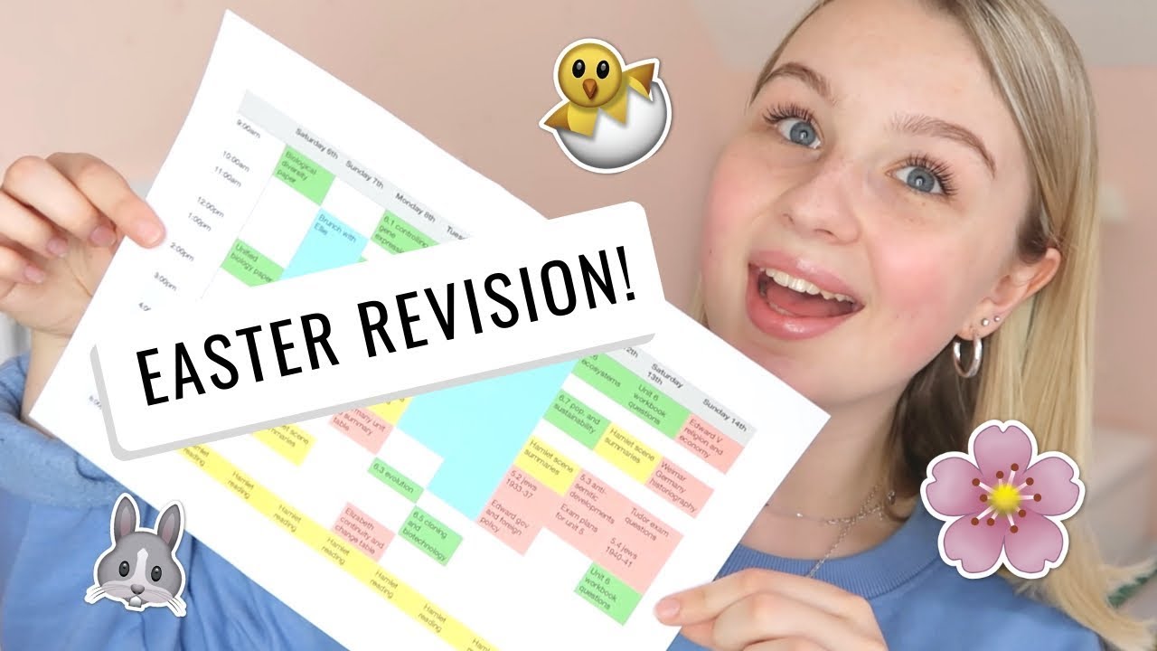 How I've Planned My Revision for Easter Holidays! (a levels) - YouTube