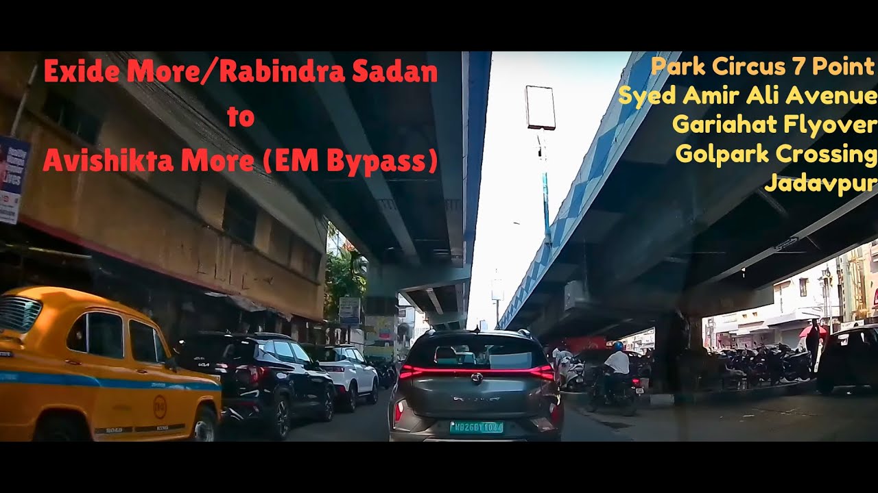 Exide More to Avishikta More | Driving through Jadavpur | Kolkata Drive ...