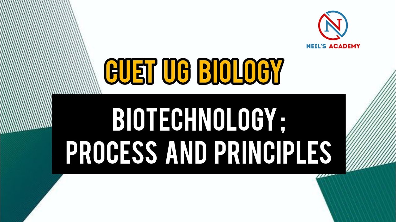 BIOTECHNOLOGY , PROCESS AND PRINCIPLES || CUET UG BIOLOGY - YouTube