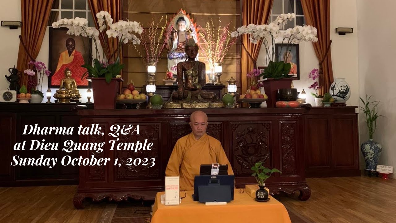 Dharma talk, Q&A at Dieu Quang Temple Venerable Thich Minh Ngọc's ...