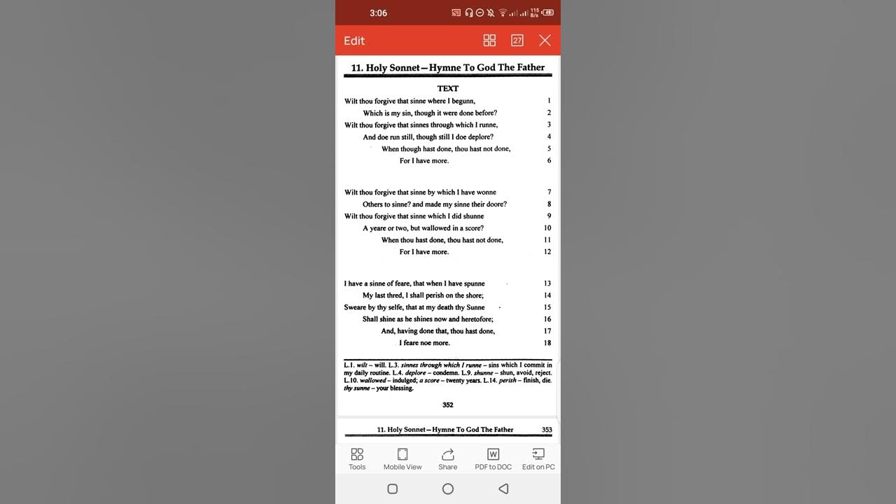 A Hymn To God the Father|When Thou Hath Donne|Poem by John Donne - YouTube