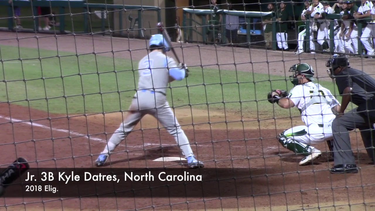 Jr. 3B Kyle Datres, North Carolina, 2018 Elig. - YouTube