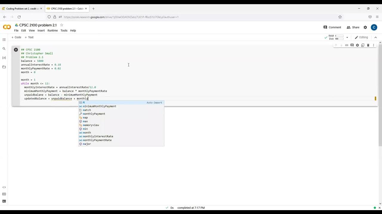 CPSC 2100 problem 2.1 - YouTube