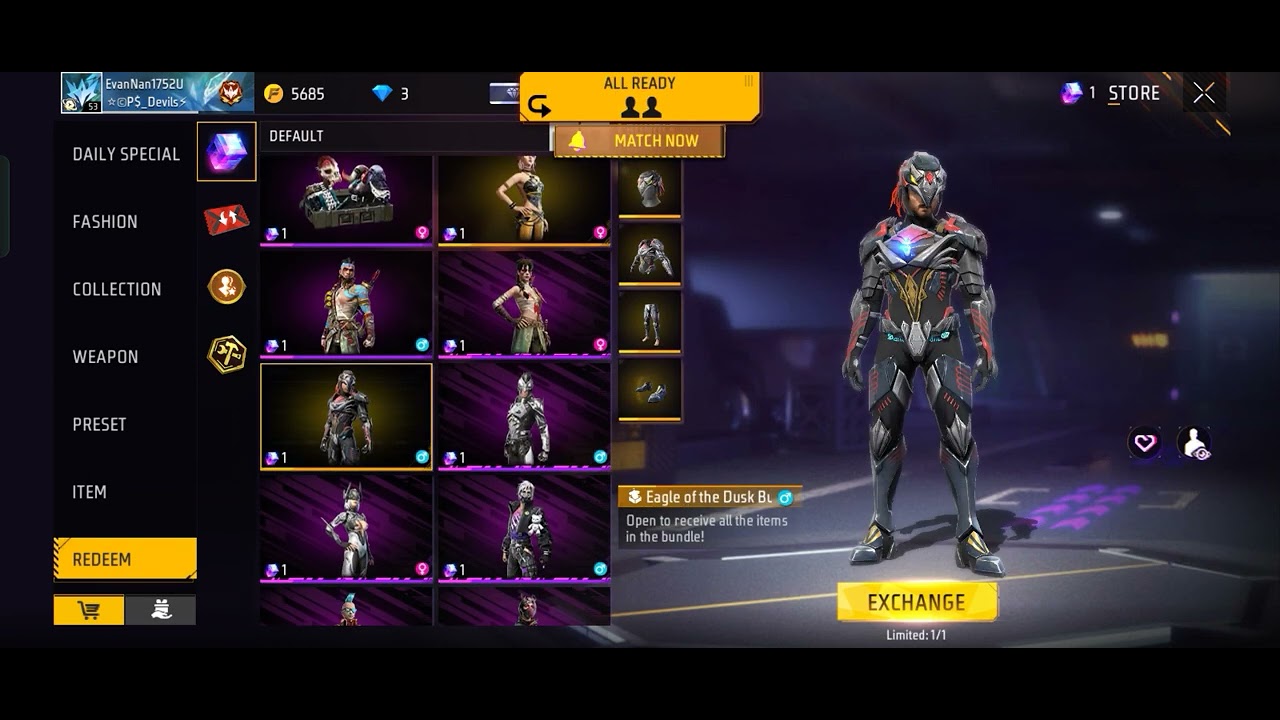Garena gift me rare items watch full video 📸📷 - YouTube