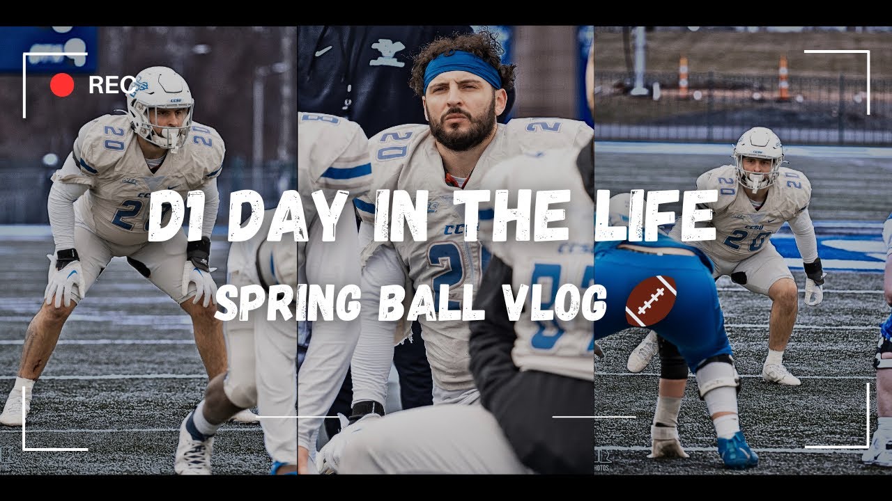 Day In the Life: D1 Football Player (Spring Ball) - YouTube