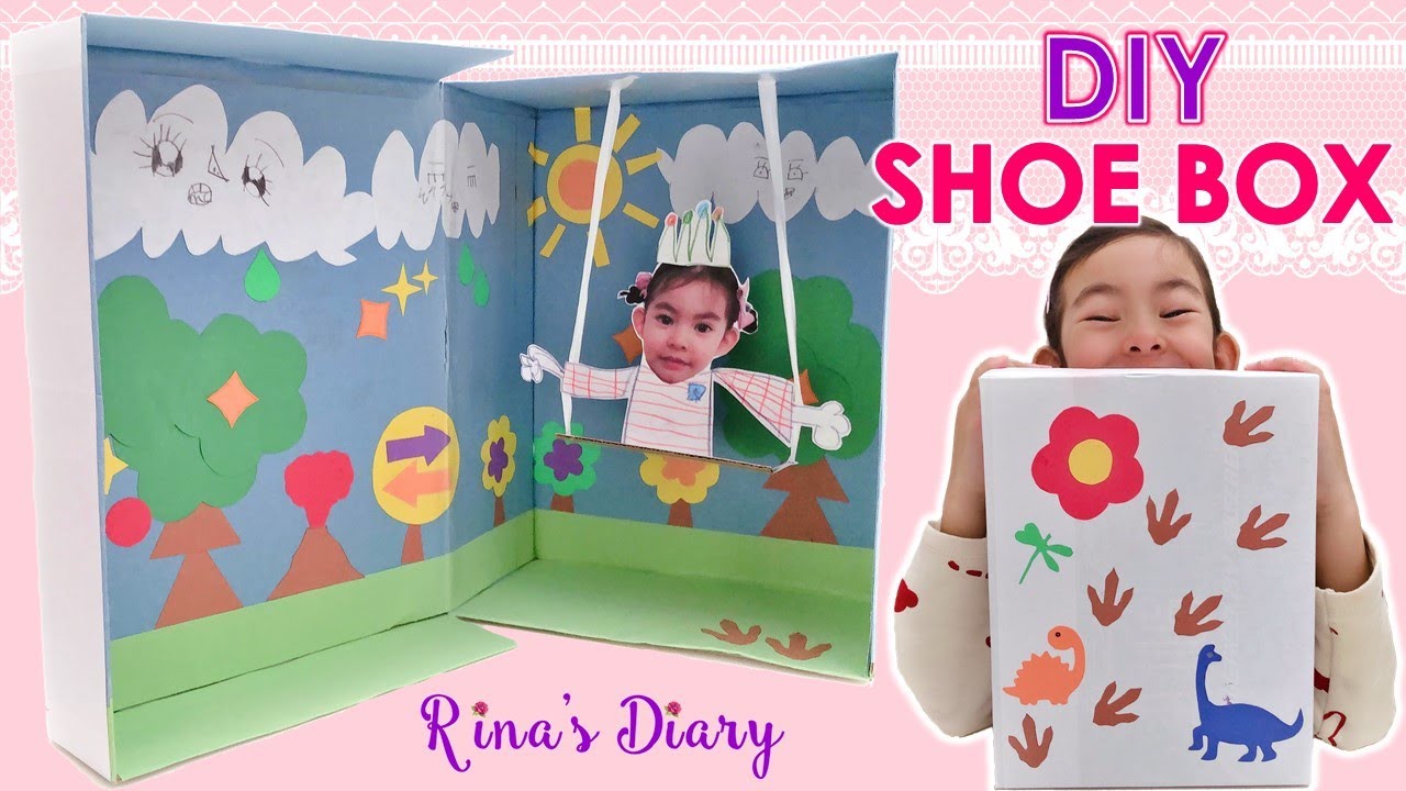DIY Shoe Box📦 Craft Idea | How to make shoe box craft | Dollhouse ...