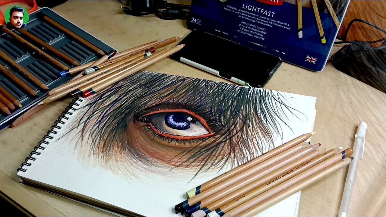 Just a Warmup Drawing Of Human Eye By Derwent Lightfast Color Pencil ...