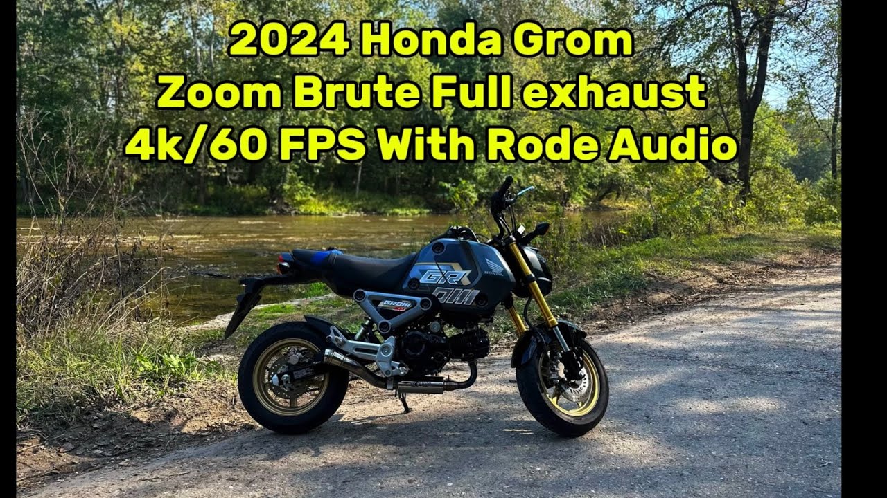 2024 Honda Grom with Aftermarket Zoom Exhaust / Ride by the river ...
