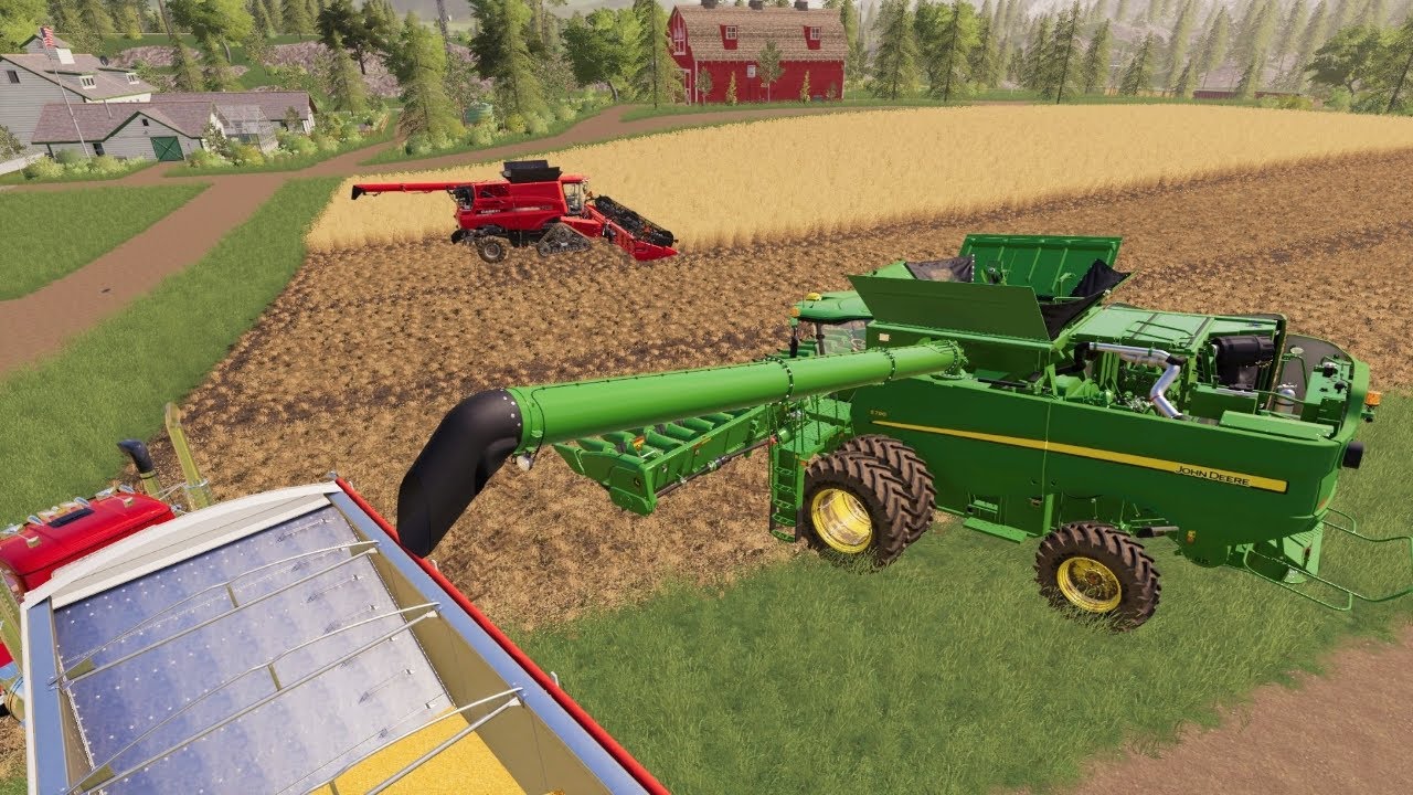 A new harvester joins the farm | Harvesting corn | Suits to boots 7 ...