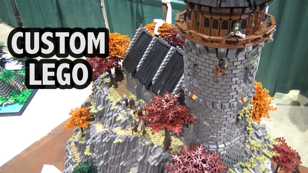LEGO Medieval Mountaintop Monastery | Brick Fiesta 2017 - YouTube