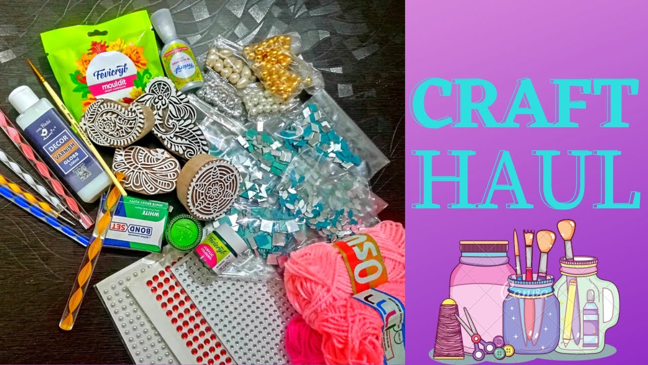 CRAFT SUPPLY HAUL| Shopping from Flipkart and local stores |My first ...