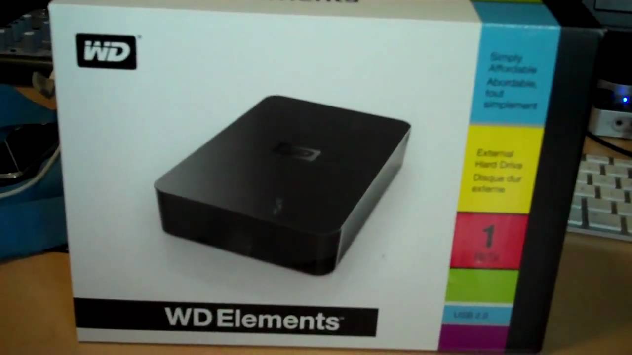 WD 1TB Elements Desktop External Hard Drive - YouTube