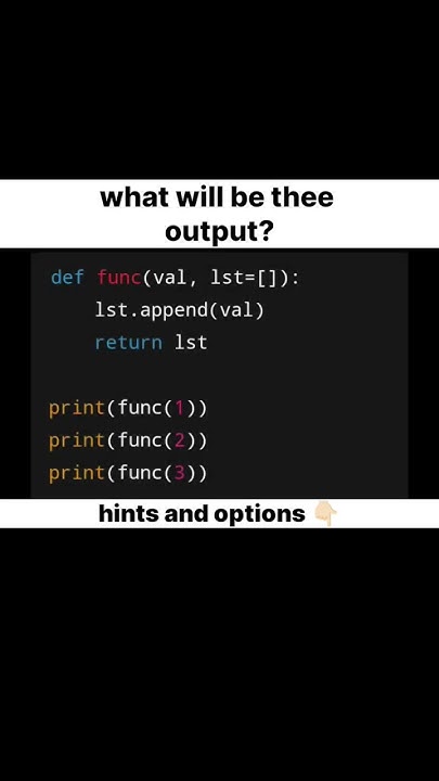 I bet you didn't know this 😉 What will be the output? #python coding #python #coding - YouTube