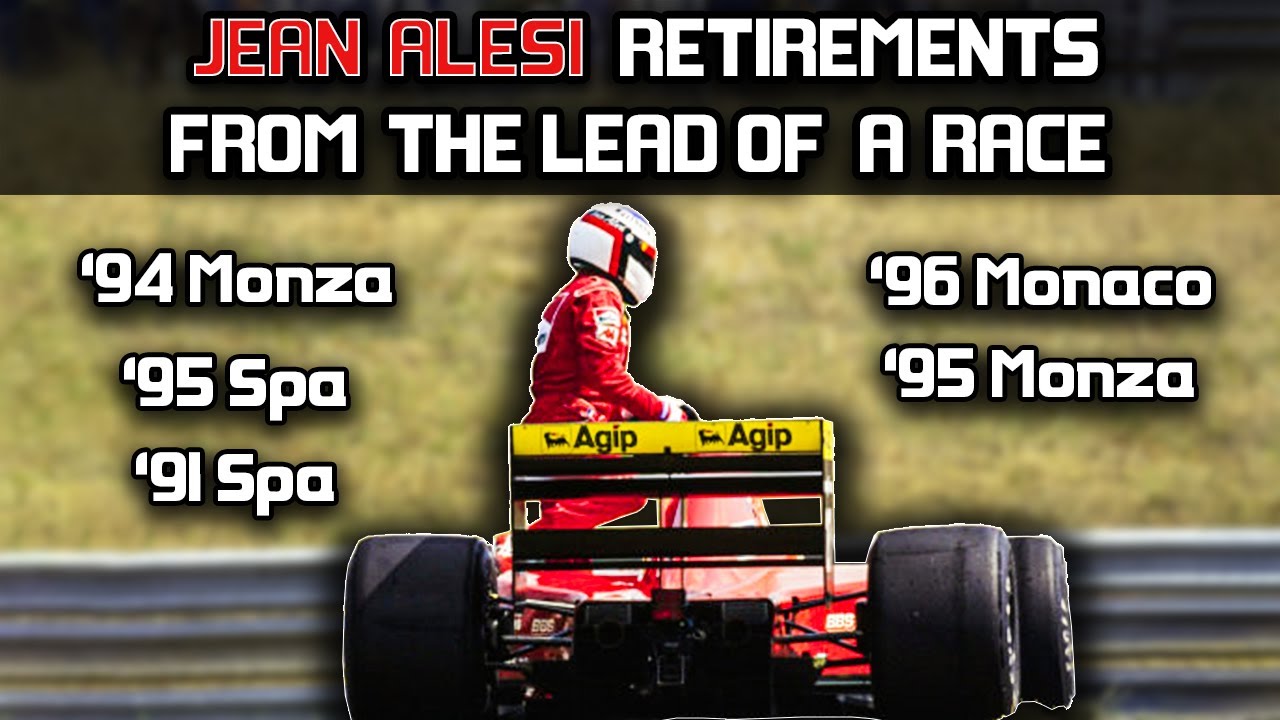 All of Jean Alesi's Retirements from the Lead of an F1 Race - YouTube