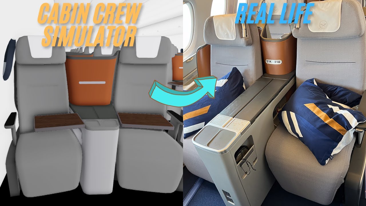 Cabin Crew Simulator - Lufthansa a330 (London-New York) - YouTube