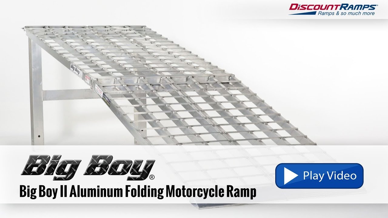 Big Boy II Aluminum Folding Motorcycle Ramp - YouTube
