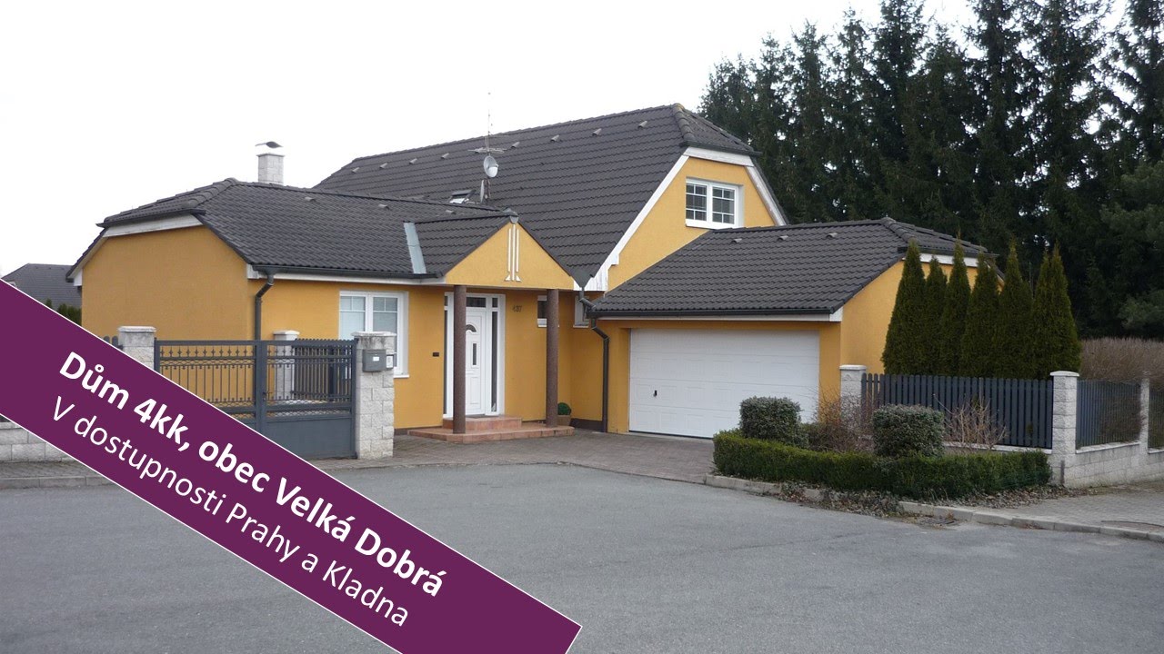 PRODÁNO: Dům 4KK, Velká Dobrá u Prahy a Kladna - YouTube