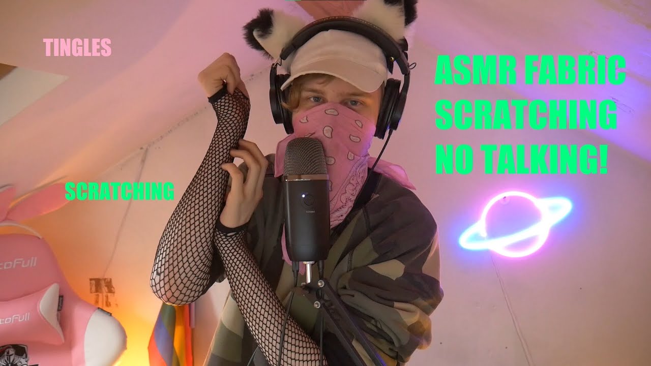 ASMR fabric scratching with fishnet gloves! (No talking asmr fabric ...