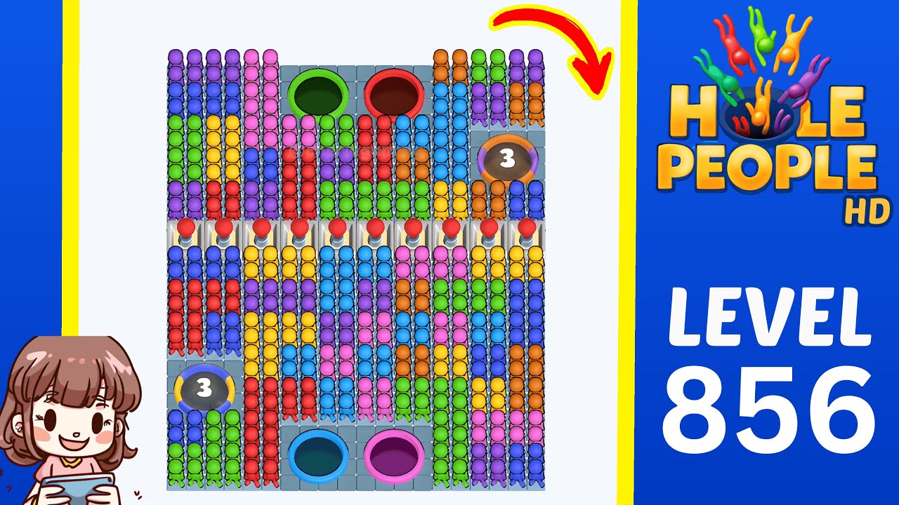 Hole People Level 856 Solution Walkthrough - YouTube